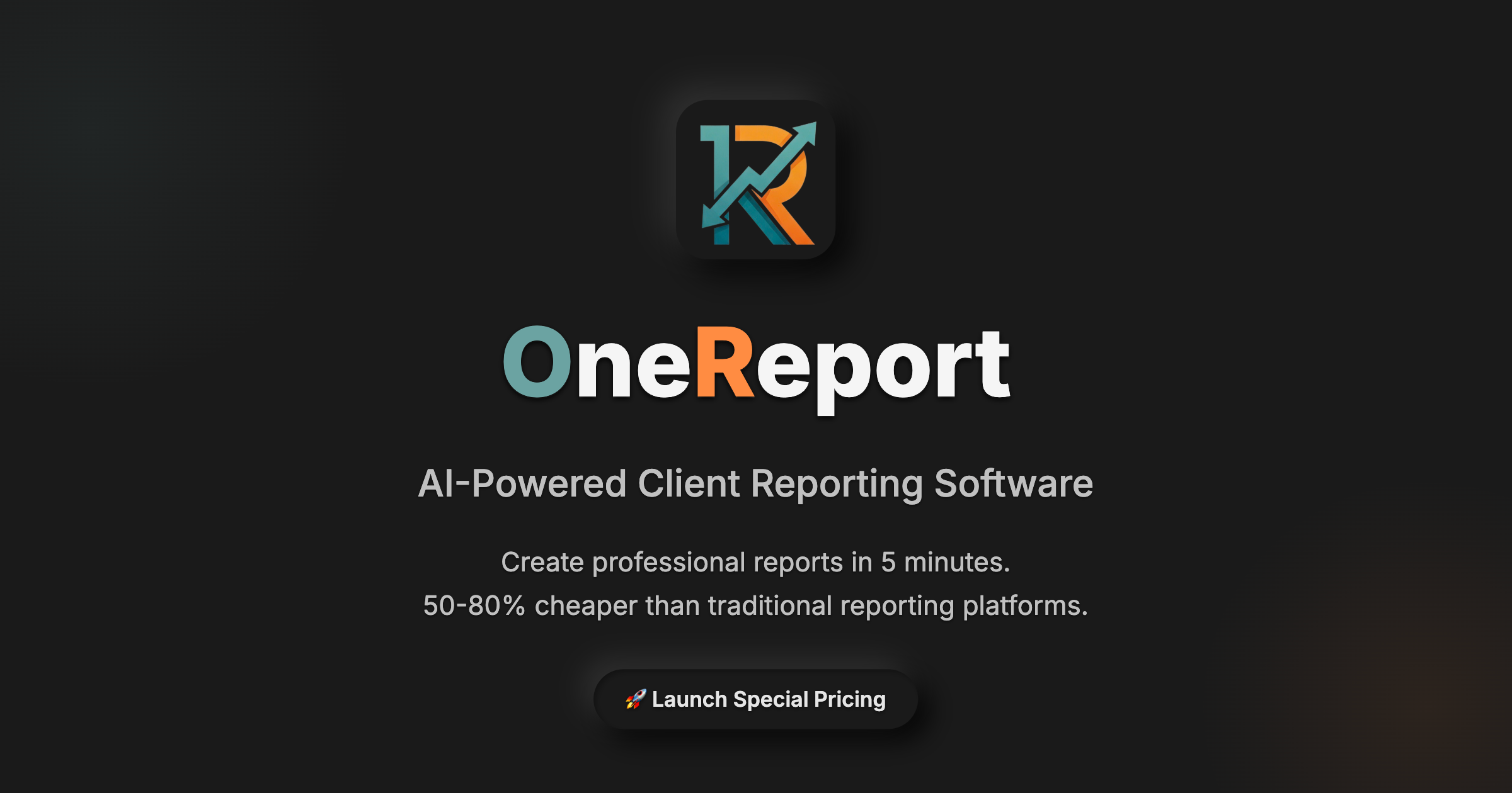 OneReport | Agentic AI Client Reporting & Marketing Intelligence